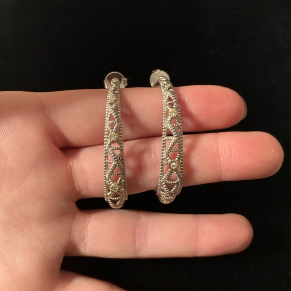 Judith Ripka | Jewelry | Judith Ripka Sterling Silver 8k Gold Diamond ...